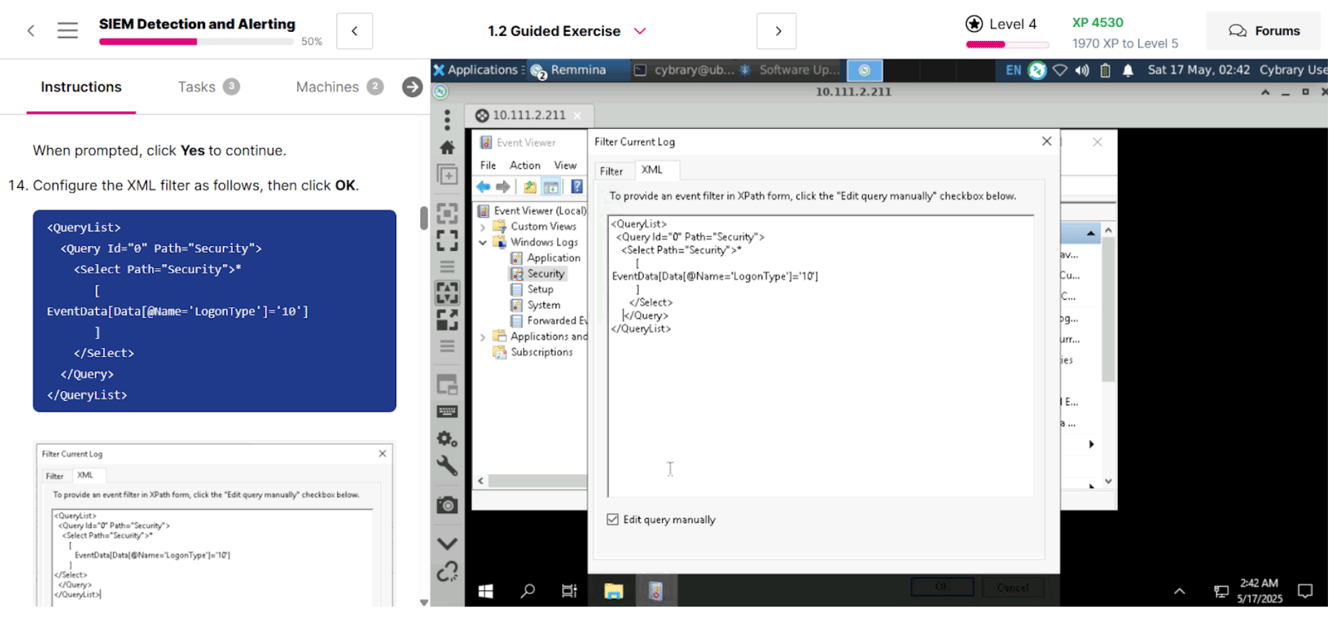 Cybrary Virtual Labs and Full Screen Mode